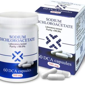 DCA - Sodium Dichloroacetate 500mg, 60 Capsules, Purity >99.9%, Made in Europe, by DCA-LAB, Certificate of Analysis Included, Tested in a Certified Laboratory, Buy Directly from Manufacturer