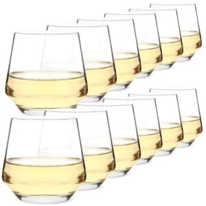 btat- stemless wine glass, 12 oz, set of 12, stemless wine glasses, wine glasses stemless wine glass set, stemless red wine glasses, wine glass stemless, christmas gifts