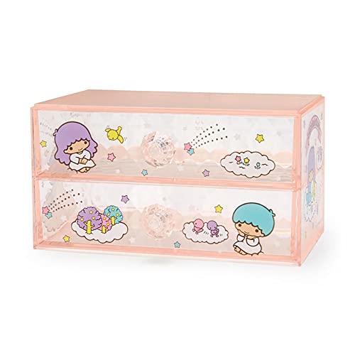 Sanrio Little Twin Stars 055743 Sparkly Clear Stacking Chest