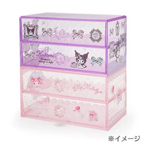 Sanrio Little Twin Stars 055743 Sparkly Clear Stacking Chest