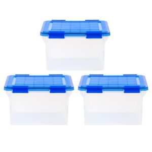 iris usa 3pack letter and legal size weatherpro file box