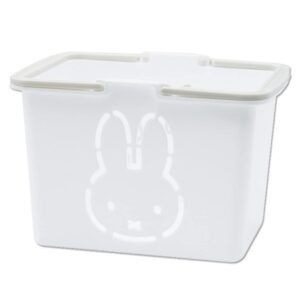 tees factory mf-5542224wh miffy mini color basket, white, approx. h 3.1 x w 4.6 x d 3.3 inches (8 x 11.7 x 8.5 cm)