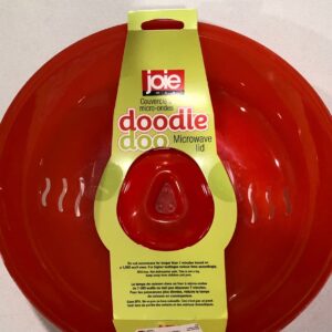 Joie Doodle Doo Microwave Splatter Shield Lid, Protects Against Messes, BPA-Free Plastic, Red, 1 Count