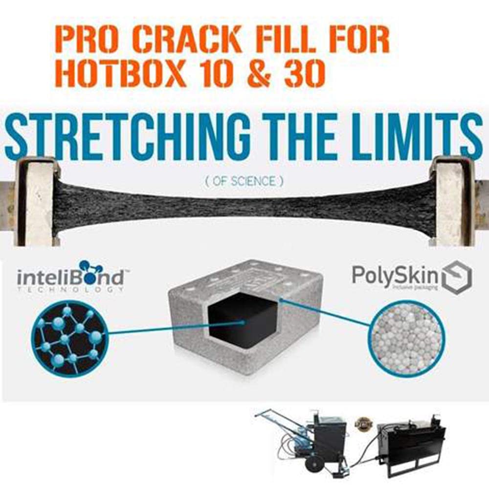 Pavemade Premium Easy-Melt High Performance Asphalt Crack Filler / Sealer 20lb Compatible with Oil Jacketed Kettles and Direct Fire Filling Machines, EMCFS20