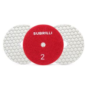 dry 3 step diamond polishing pads kit 4 inch 3-pack step 2 for granite quartz marble concrete terrazzo