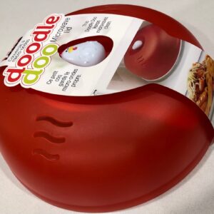 Joie Doodle Doo Microwave Splatter Shield Lid, Protects Against Messes, BPA-Free Plastic, Red, 1 Count