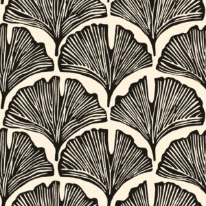 tempaper x novogratz zebra black feather palm removable peel and stick wallpaper, 20.5 in x 16.5 ft, made in the usa