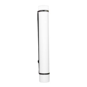 blueprint tube, poster storage tube waterproof moistureproof large capacity environmentally friendly plastic with strap for outdoor for storage for travel(white)