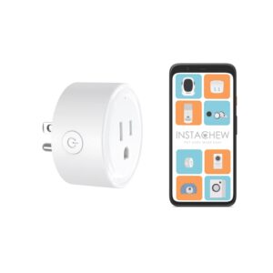 instachew pureconnect heavy duty app-controlled smart plug with timer setting with amazon alexa compatibility for pet products