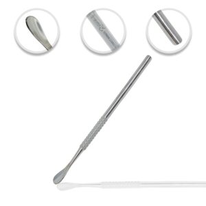 scientific labwares stainless steel lab spoon scoop - great for powder and grain handling, laboratory general sciences education (oval spoon)