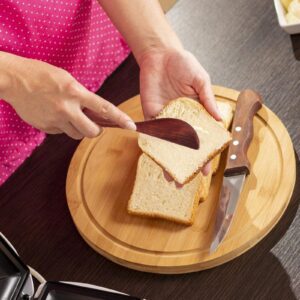 OSALADI 10pcs Wooden Butter Knives Butter Cheese Spreader Wooden Condiment Sandwich Knife Jelly Spreader for Kitchen Restaurant