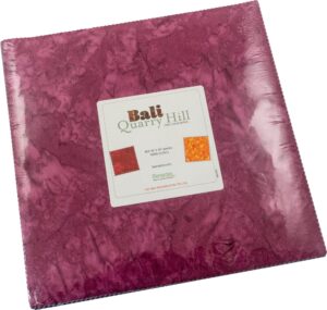 bali batik quarry hill 10x10 pack 42 10-inch squares layer cake benartex, assorted (qua10pk)