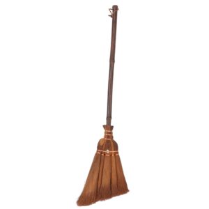 cabilock asian straw broom thai natural flower grass broom whisk broom house broom retro kid sweeping cleaning broom for home kitchen bedroom