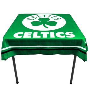 wincraft boston celtics logo tablecloth and square table cover overlay