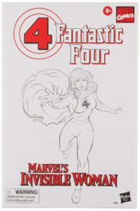 marvel hasbro, vintage legend los 4 fantásticos la mujer invisible 2 de figure