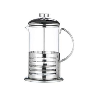 manual coffee espresso maker pot stainless steel glass teapot cafetiere french coffee tea percolator filter press plunger easy to use (color : 1000ml)