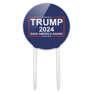 acrylic trump 2024 cake topper party decoration for wedding anniversary birthday graduation