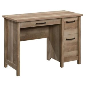 pemberly row engineered wood and metal computer desk in lintel oak