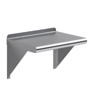 amgood 12" x 16" stainless steel wall shelf | metal shelving | garage, laundry, storage, utility room | restaurant, commercial kitchen | nsf