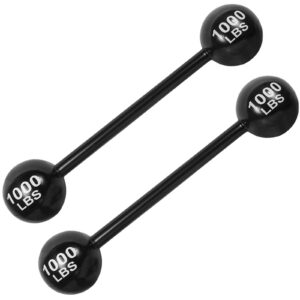 2 pcs giant inflatable dumbbell barbell - carnival circus birthday/halloween party decorations supplies fake weights cosplay props - blow up costume photo booth props accessory