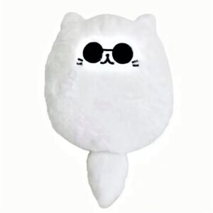 uomieefy 16inch/40cm jjk cute cat plush pillow - gojocat plush stuffed pillow anime plushie gift