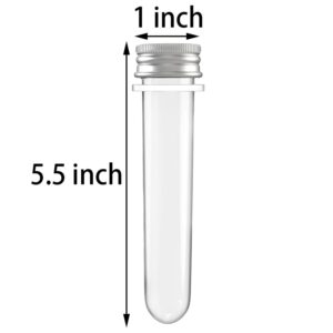 12 Pcs Plastic Test Tubes 45 ml Science Party Test Tubes for Scientific Experiments,Party Decoration,Candy,Bath Salt,Dice Display