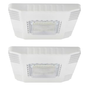 led canopy gas station light, 150w 21000lm surface mount led carport ceiling light 5700k (600w hid/hps equivalent), 100-277v ip65 dlc & ul listed