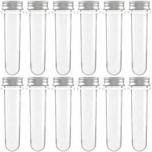 12 pcs plastic test tubes 45 ml science party test tubes for scientific experiments,party decoration,candy,bath salt,dice display