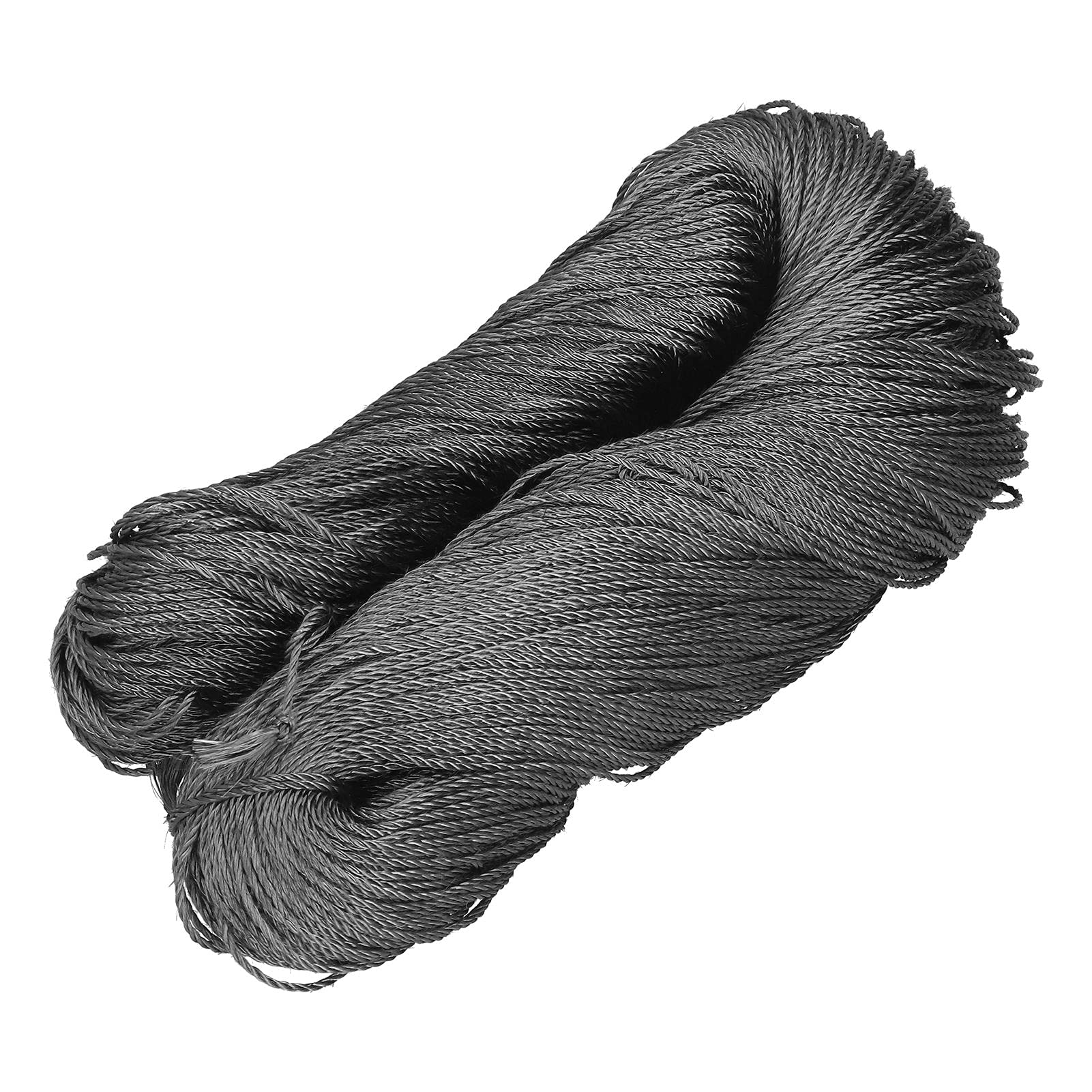 Flexible Carbon Fiber Rope, High Strength Graphite Ropes Smooth Exterior Heat Resistant for Negative Ion Conductive Electrode for High Temperature Sewing(Diameter 6mm)