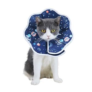 avaner cat recovery collar, cat cone collar for after surgery, pet protective collar adjustable or small medium large cats