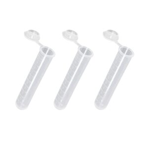 25 pack 10ml plastic sample vials with cover, vial tube storage container for liquid fragrance beads