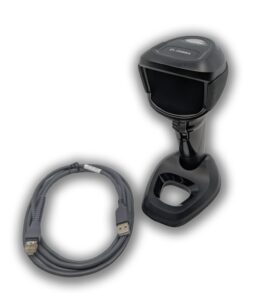 zebra ds9908 omni-directional presentation barcode scanner (2d, 1d, qr code, postal and mobile phones barcode), with 7-foot usb cable (renewed)