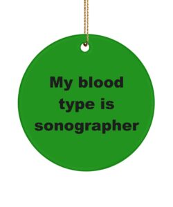 sonographer blood type, ornament, ultrasonic, healthcare, imaging