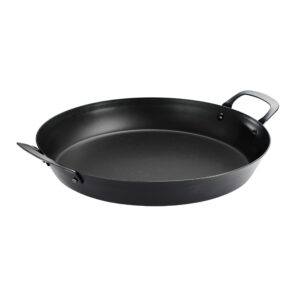 tramontina carbon steel 15-inch paella pan, naturally non stick, oven safe