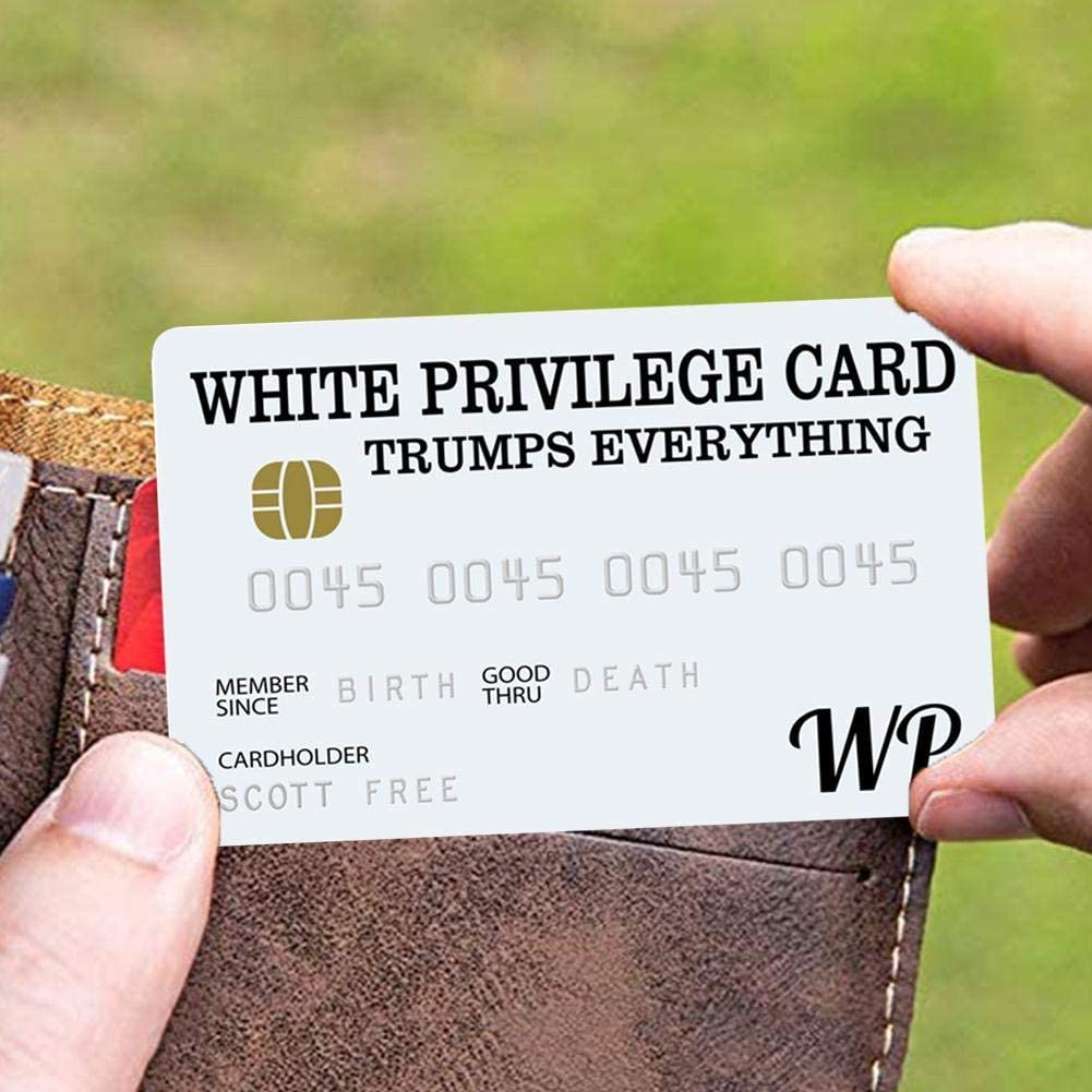 NC 5PCS WP Fake Credit Card, 3D PVC White Business Wallet Cards Birthday Gifts, Funny Card for Christmas (5PCS, White)