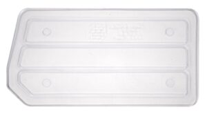 quantum storage systems dus221 divider for model qus221 ultra stack and hang bin, clear, 1 slot, pack of 6