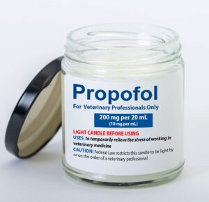 tbp veterinary life vanilla candle propofol for professionals only thank you gifts vet tech veterinarian assistant nurse, funny gift men women on birthday christmas ivory