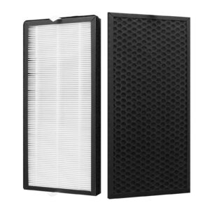 pu4020 replacement filter kit compatible with rowenta intense pure 4010 pu4015 pu4020 pu4025 air purifier, part number xd6074u0 xd6075 xd6070 xd6060 xd6065 xd6066