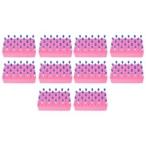 polar whale 10 test tube racks pink foam storage rack organizer stand transport holds 50 tubes each fits up to 12mm diameter tubes