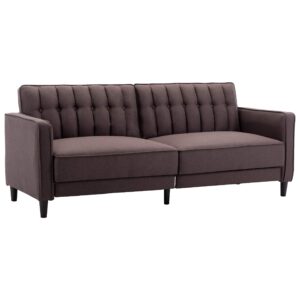 ac pacific noah modern button-tufted sofa bed