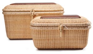 teng jin decorative with lid handmade nantucket basket a gorgeous little jewelry box cane staves finely-woven home-storage-baskets-and-containers arts,luxury container