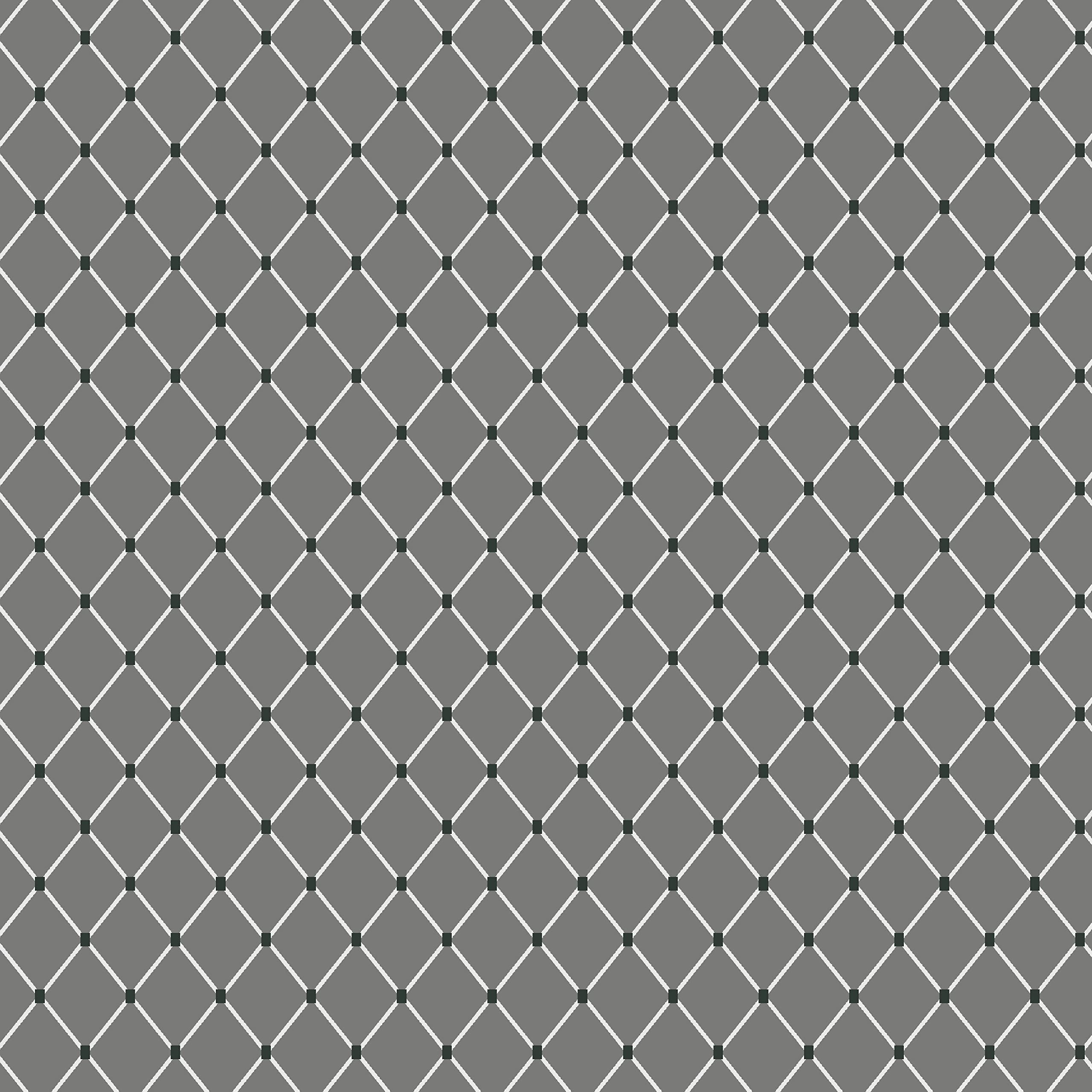 Stitch & Sparkles 100% Cotton Duck 45" Width Diamond Print Charcoal Grey Color Sewing Fabric by The Yard