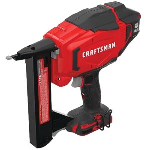 CRAFTSMAN V20 Narrow Crown Stapler, Cordless, 18 Gauge, Tool Only (CMCN618NB)