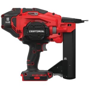 CRAFTSMAN V20 Narrow Crown Stapler, Cordless, 18 Gauge, Tool Only (CMCN618NB)