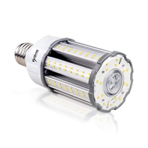 36w led corn light bulb, 150w-175w metal halide equal, 5000k (daylight white), ex39 mogul base, 4,524lm, step-dimming, 100-277vac, ul-listed, warehouse, high bay, workshop, post-top light retrofit