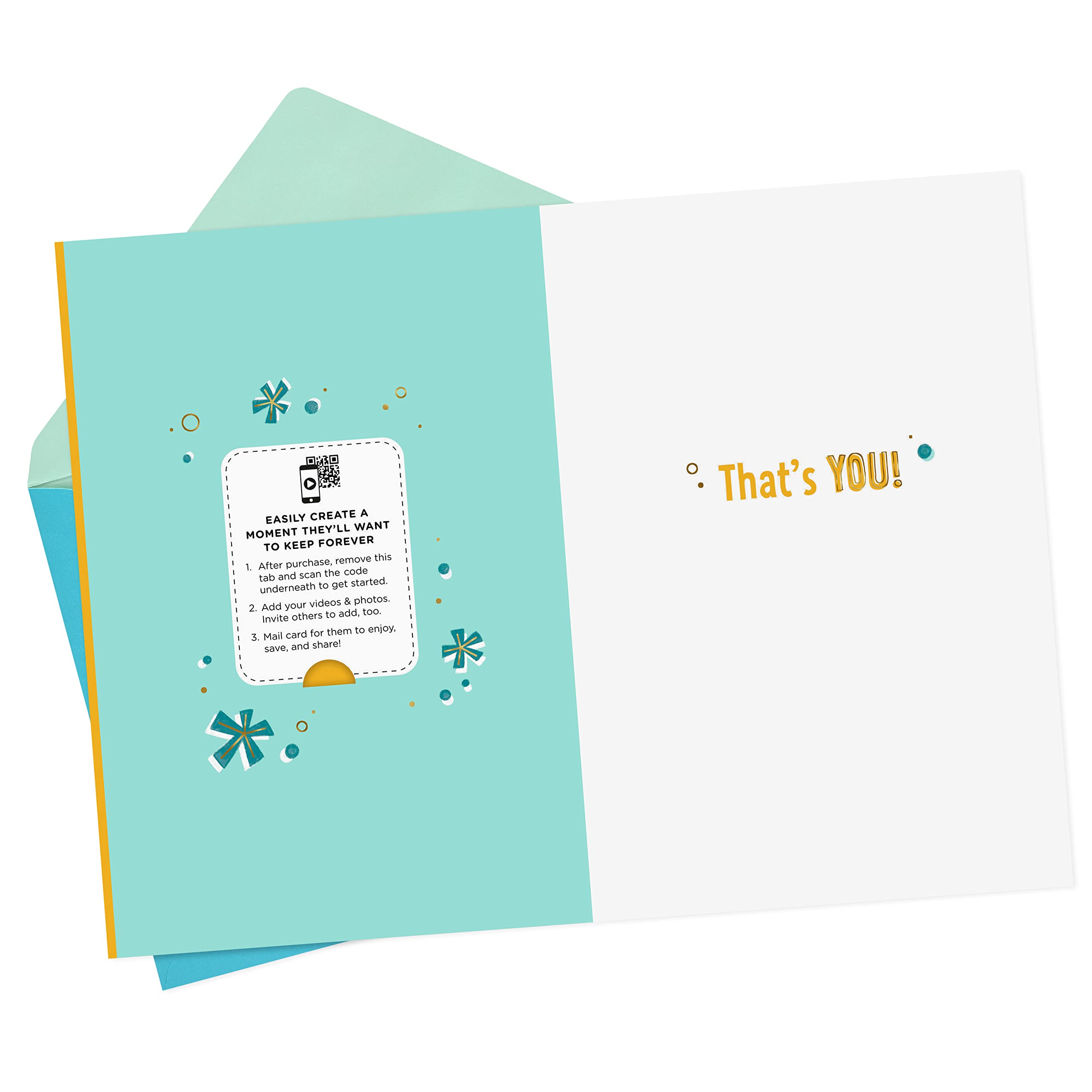 Hallmark Personalized Video Card for Birthday, Graduation, Nurse Appreciation, Congratulations, Thank You, Admin Professional Day —Amazing (Record Your Own Video Greeting)