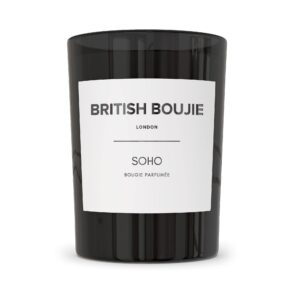 soho premium scented candle in box - luxurious warm sweet woody highly scented fragrance with long burn time - large 280gm natural wax - scented candle gifts for women & men