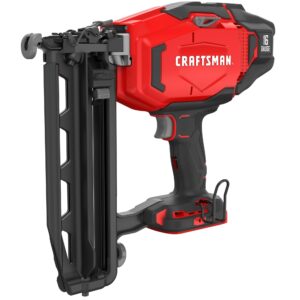 craftsman v20 cordless finish nailer, 16 gauge, bare tool only (cmcn616b)