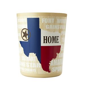 skl home state of texas wastebasket, multicolored