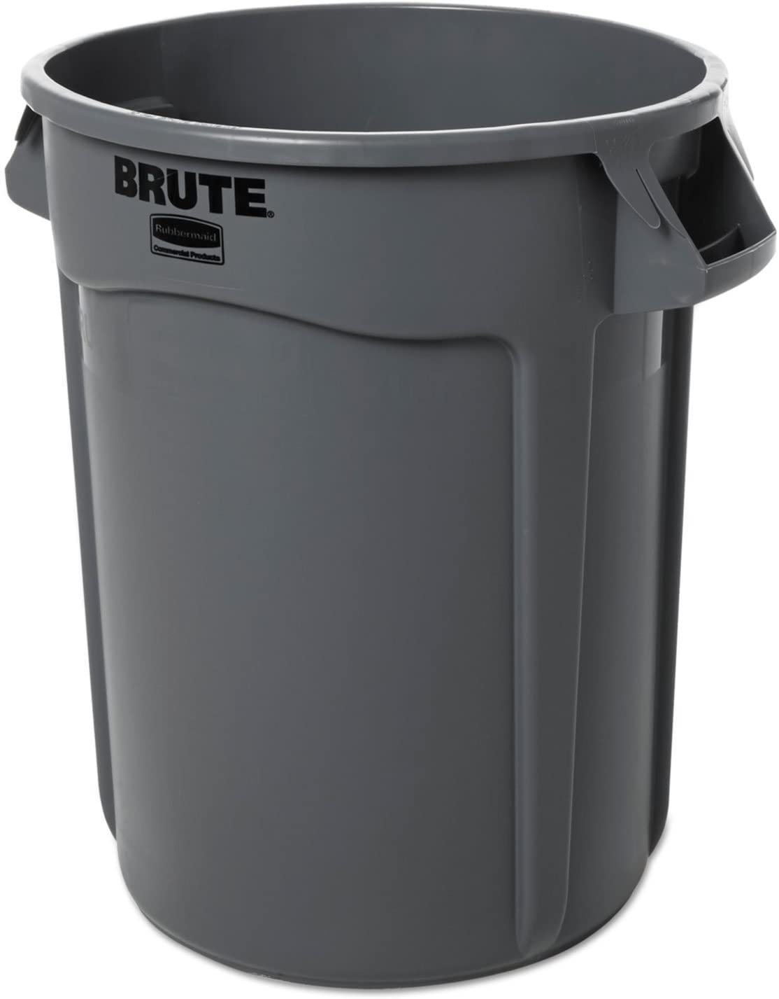 Rubbermaid Commercial 263200GY Round Brute Container Plastic 32 gal Gray (One Pack)